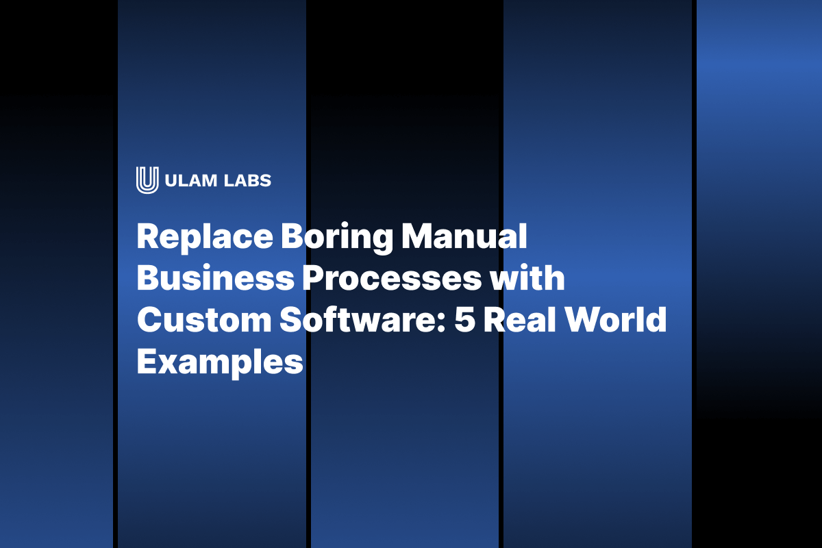 5 Custom Software Use Cases | ULAM LABS